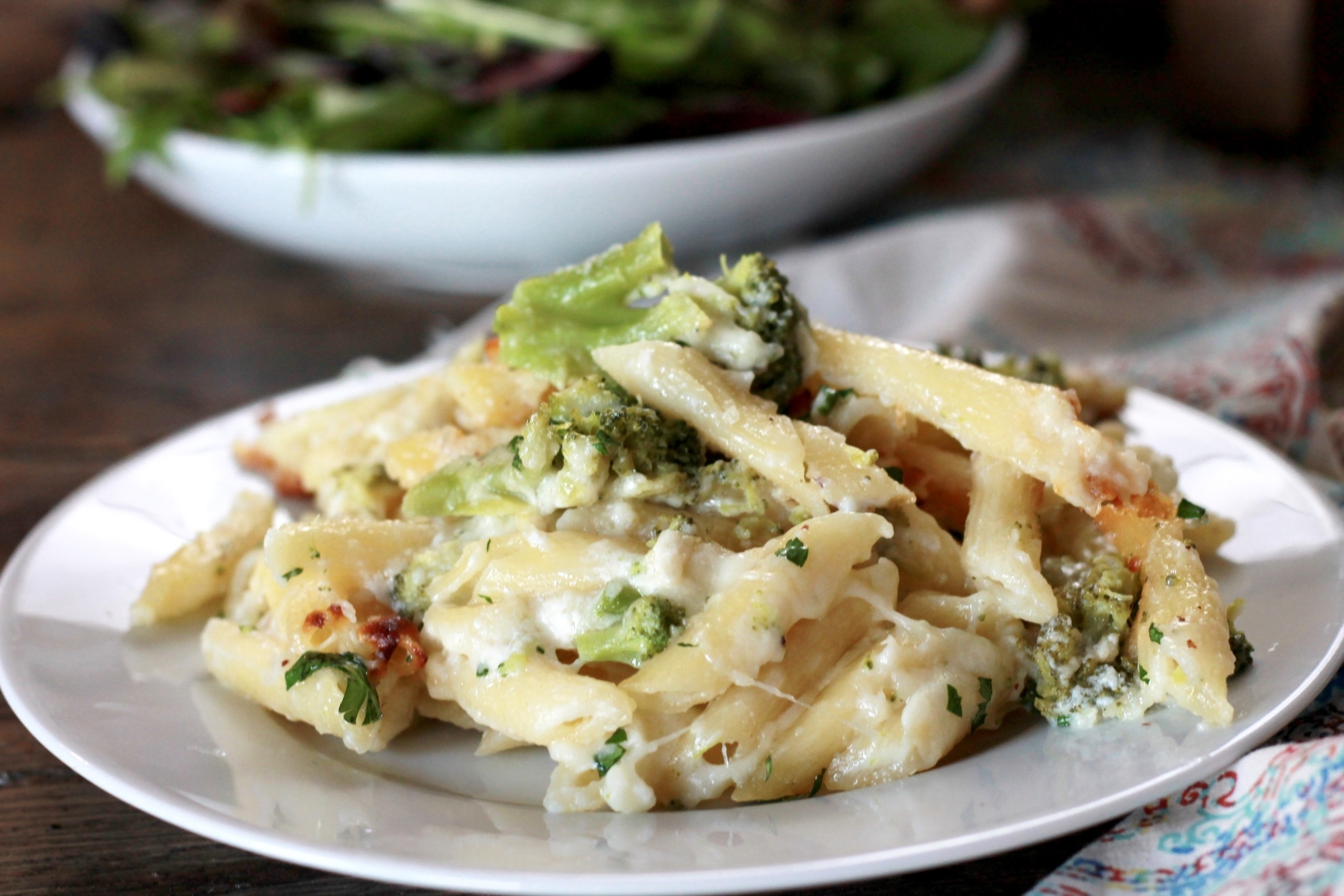 Baked Broccoli Penne - 5 Dinners In 1 Hour